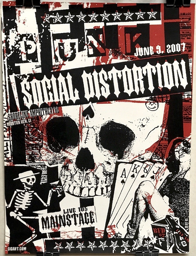 Social Distortion (2007) Concert Poster